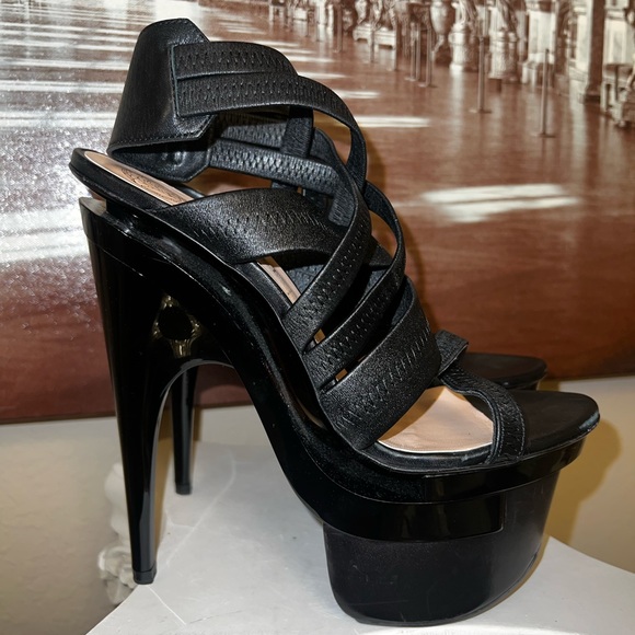 Versace | Shoes | Versace Triple Platform Heels | Poshmark